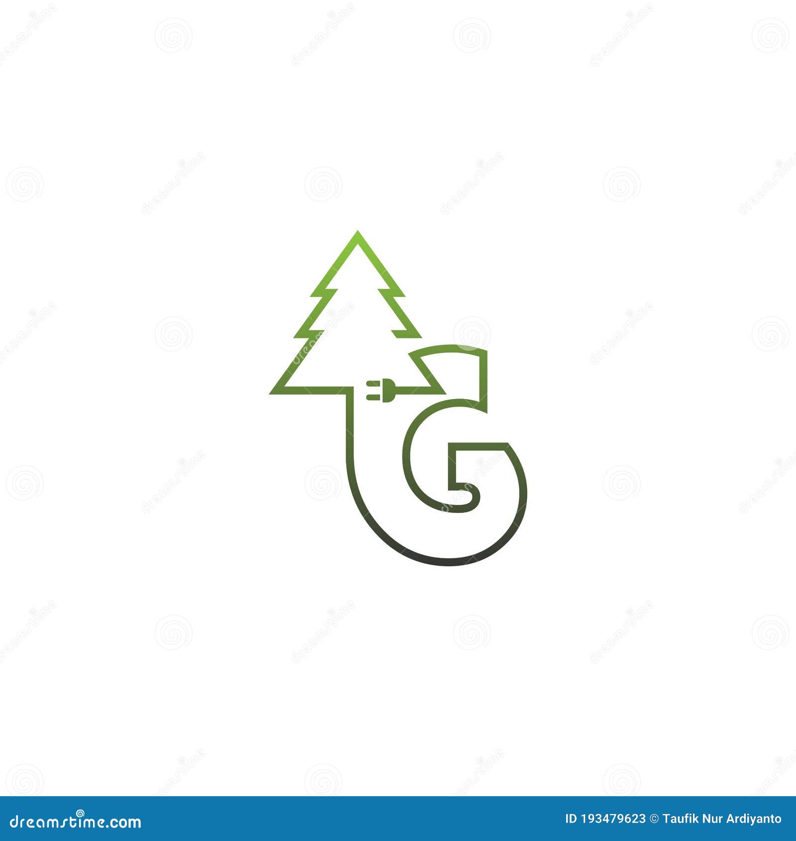 G Letter Tree Logo, Concept Letter G + Icon Tree Vector Stock Vector ...
