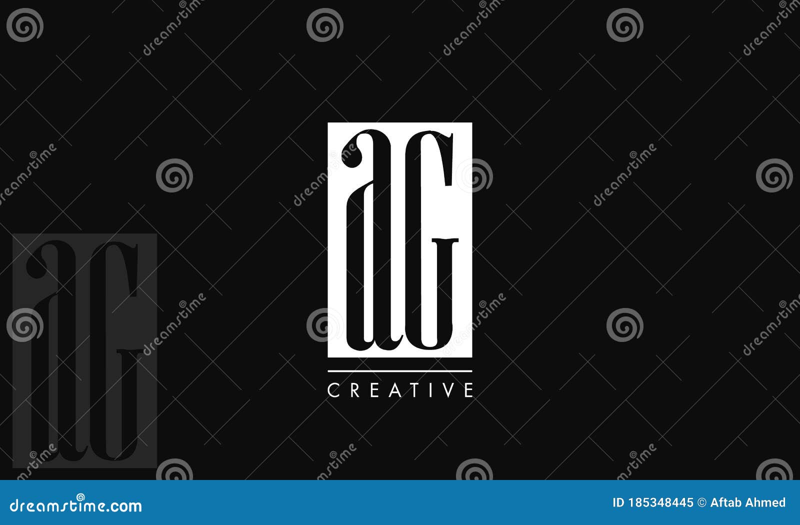 A G Logo Concept, Initial AG Vector Illustration Stock Illustration ...