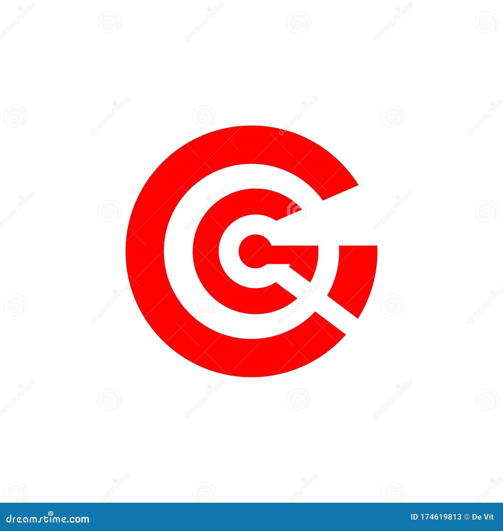 G logo de letra ilustración del vector. Ilustración de inicial - 174619813