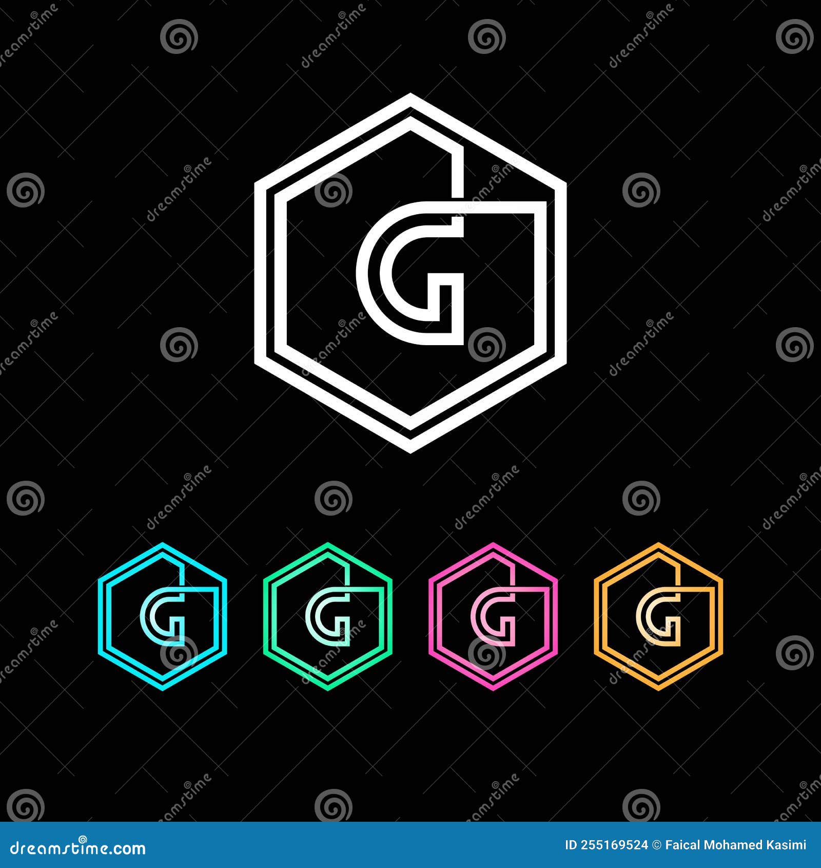 G Logo Hexagone Tech G Logo Design Stock Illustration - Illustration of ...