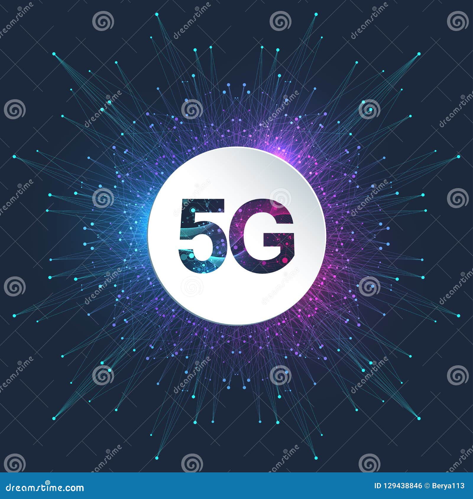 5G Logo Network Wireless Systems and Internet Vector Illustration. 5G ...