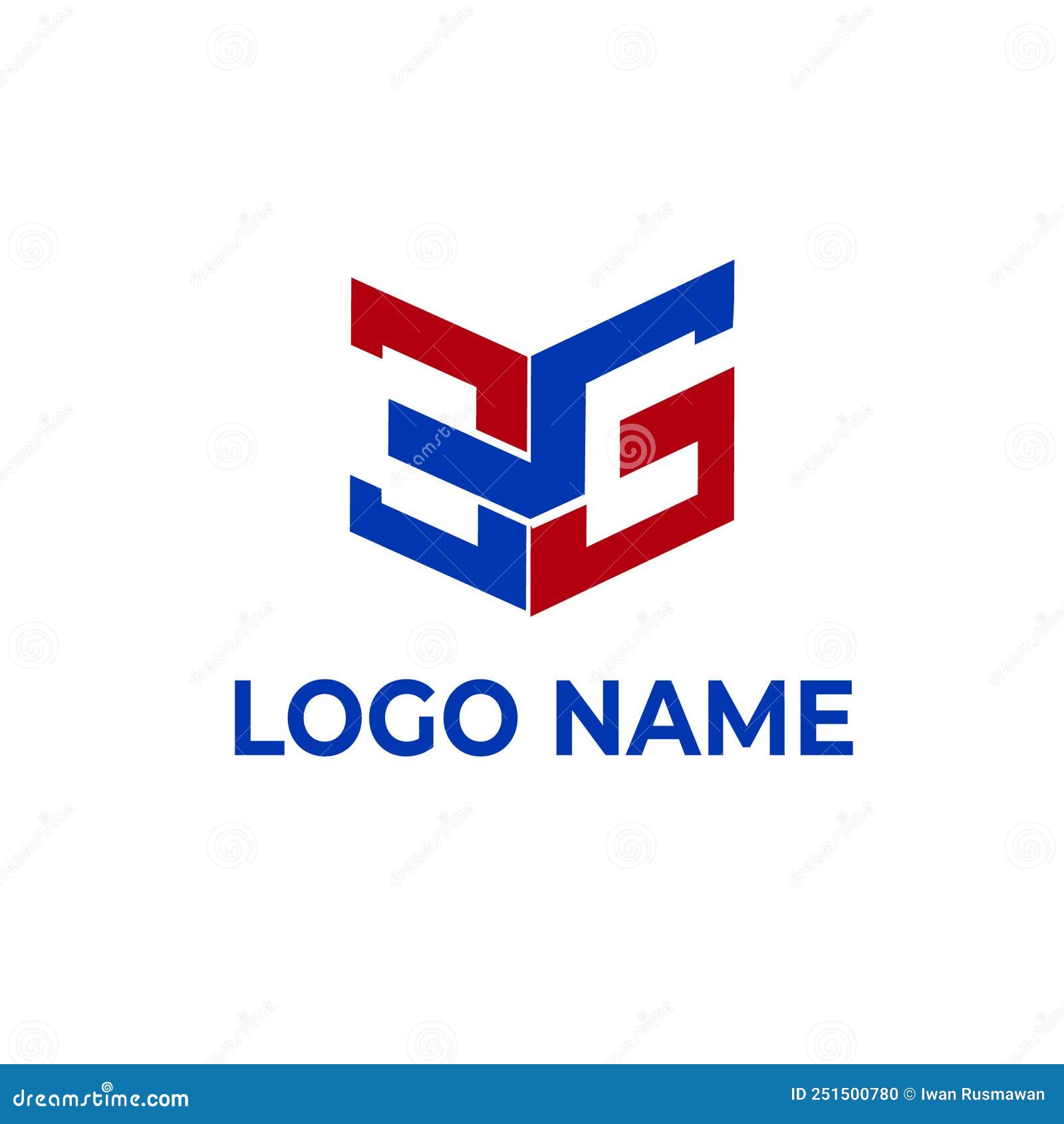 3G LOGO RED BLACK Modern Logo Design Stock Illustration - Illustration ...