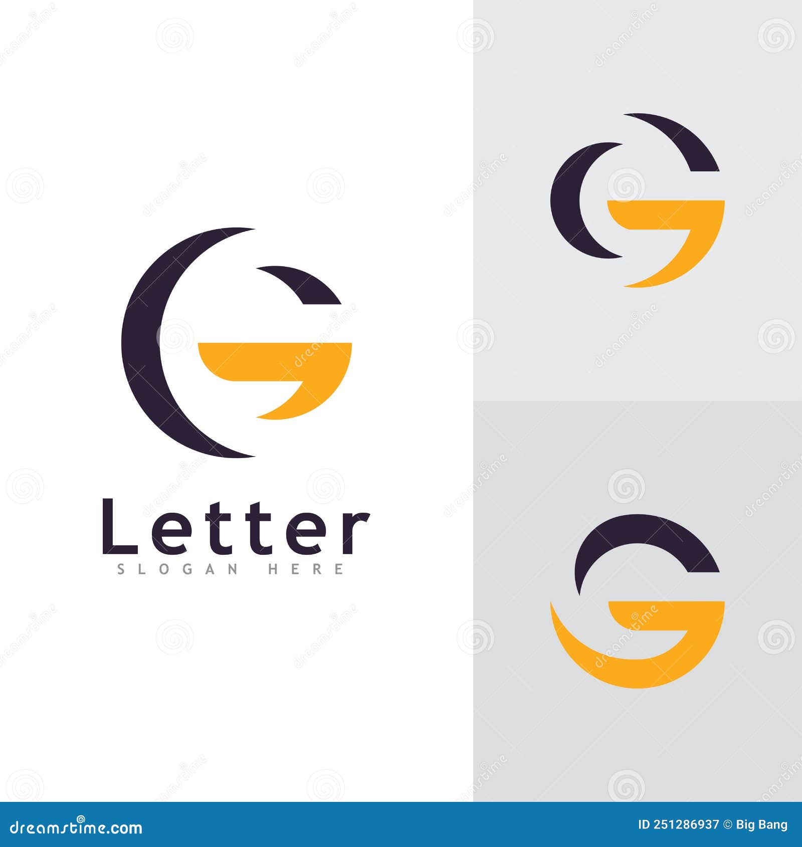 G Logo Vector Template Creative G Letter Initials Logo Design Stock ...