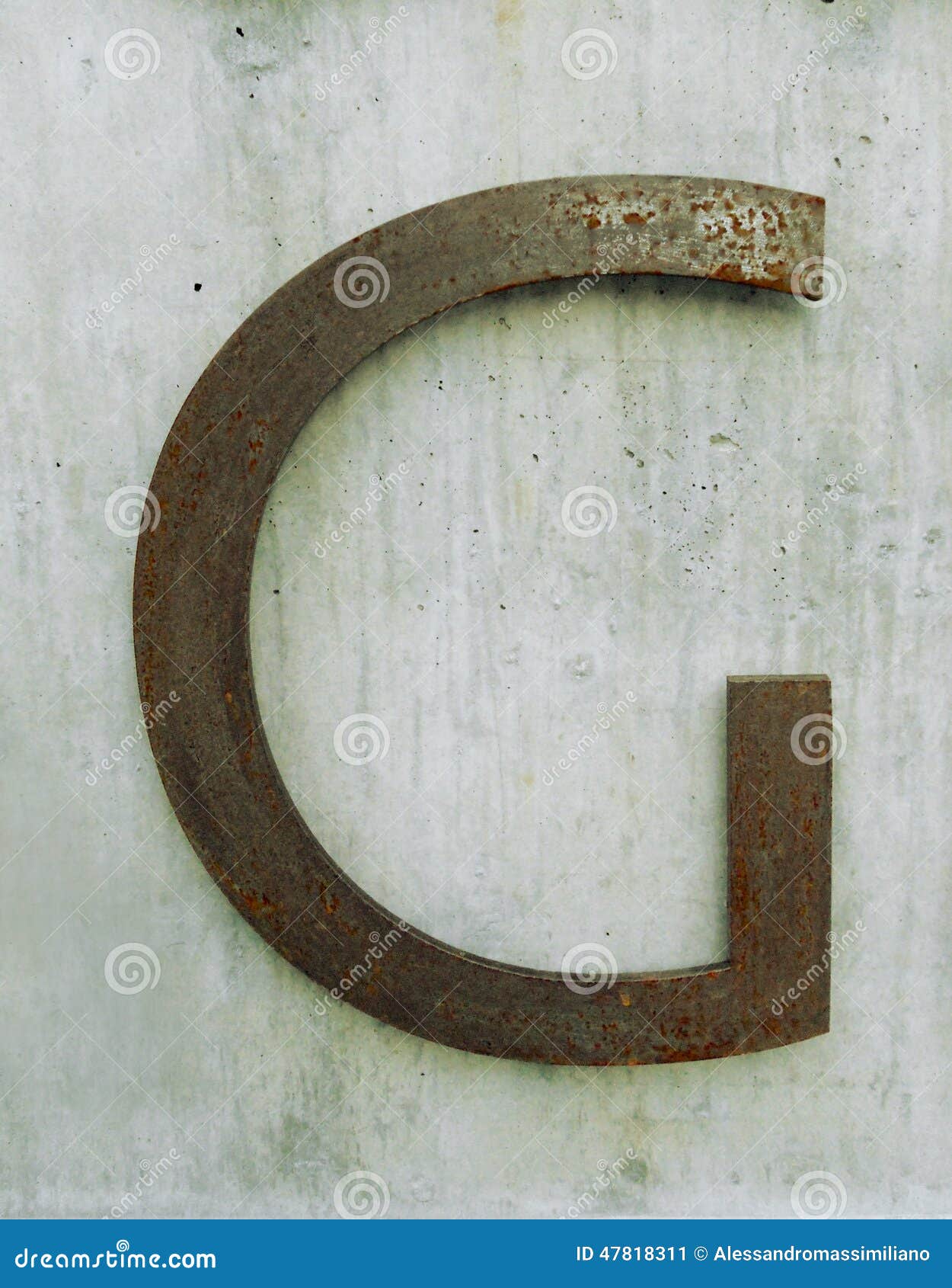 G metal letter stock image. Image of iron, object, figure - 47818311