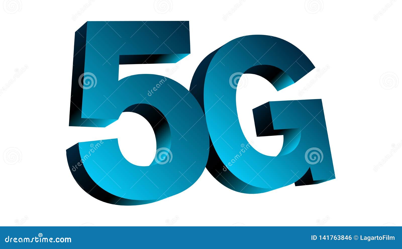 5g Mobile Icon, 3d Vector on White Background Stock Vector ...