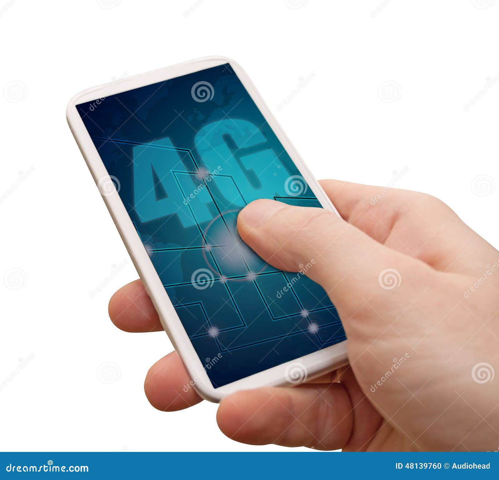 4G Mobile Internet in Smartphone Stock Photo - Image of closeup ...