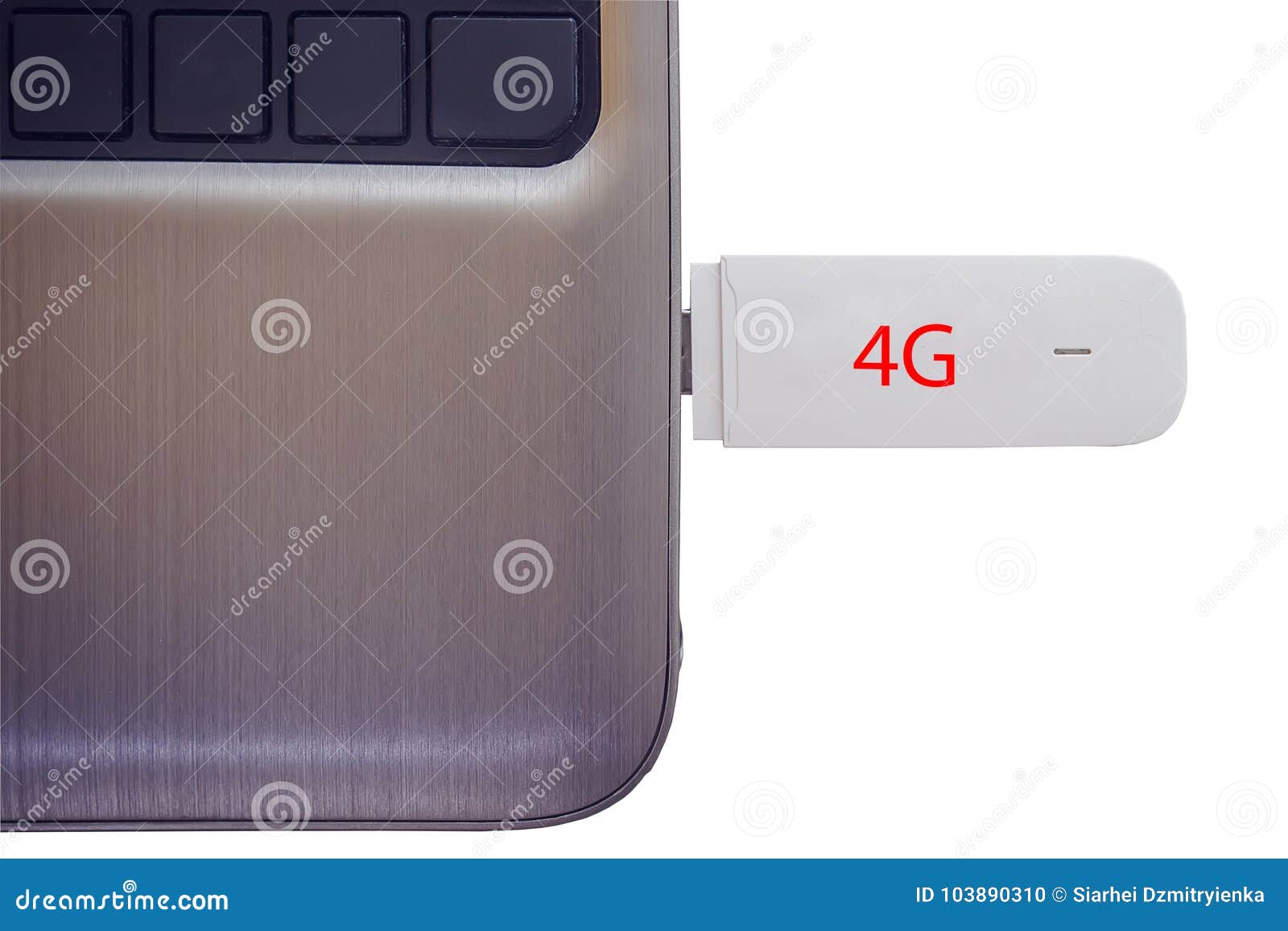 4g Modem Connected Modern Notebook Closeup Stock Photos - Free ...