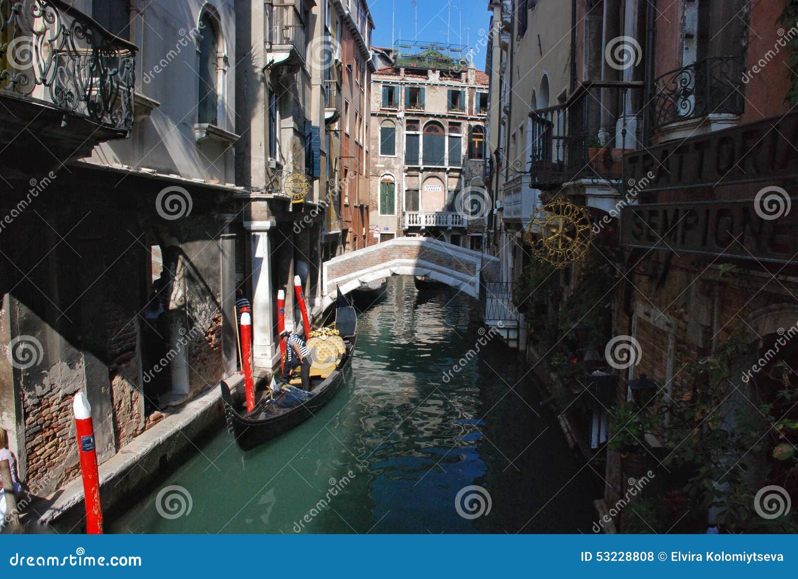 Gôndola e gondoler foto de stock. Imagem de cidade, marca - 53228808