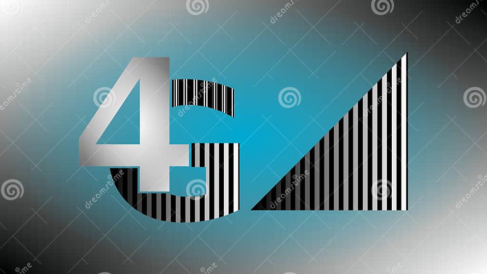 4g Network Computer Graphics. Isolated 4g Icon on Blue Shaded ...