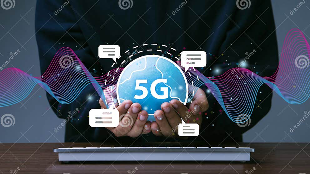 5G Network Concept, High-speed Mobile Internet, New Generation Networks ...