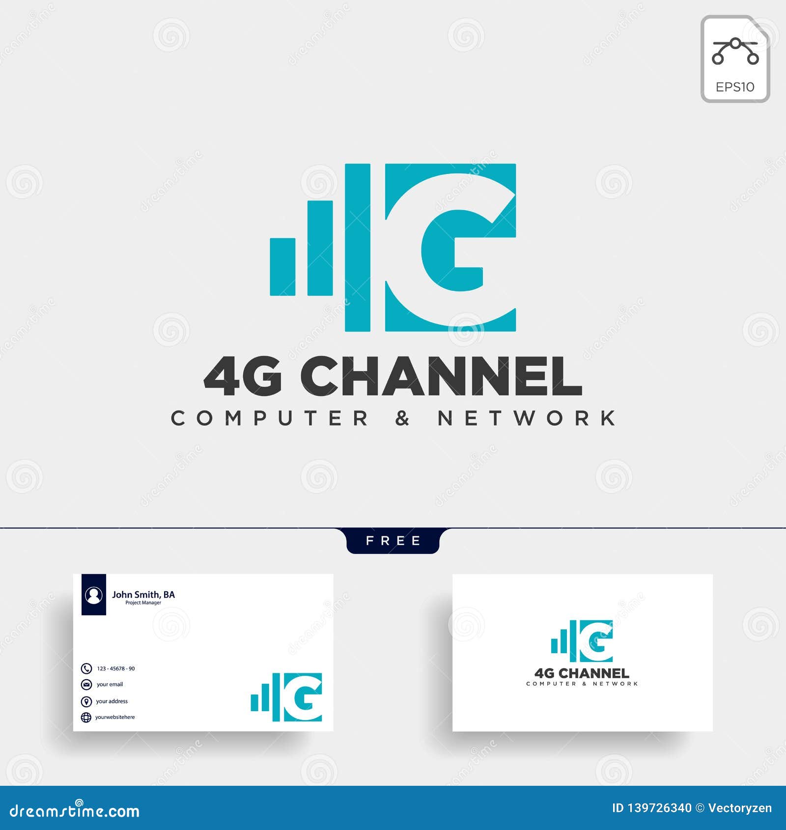 4g Network Creative Logo Template Vector Illustration Icon Element ...