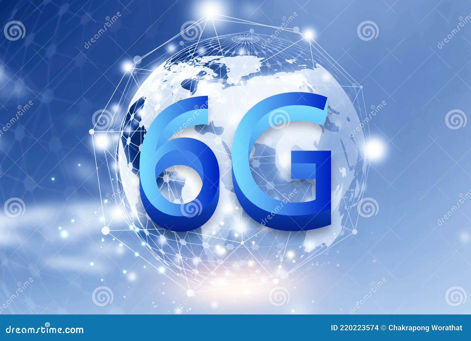 World Connections With Cities Illuminating With Bright Yellow Lights ...