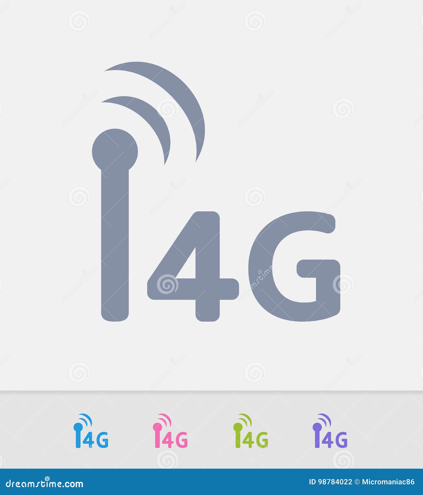 4G Network - Granite Icons stock vector. Illustration of signal - 98784022