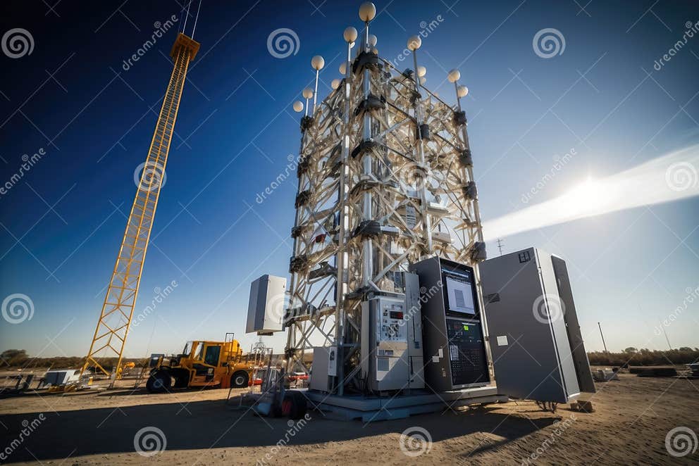 5g Network Installation, with the First 5g Tower Being Stock ...