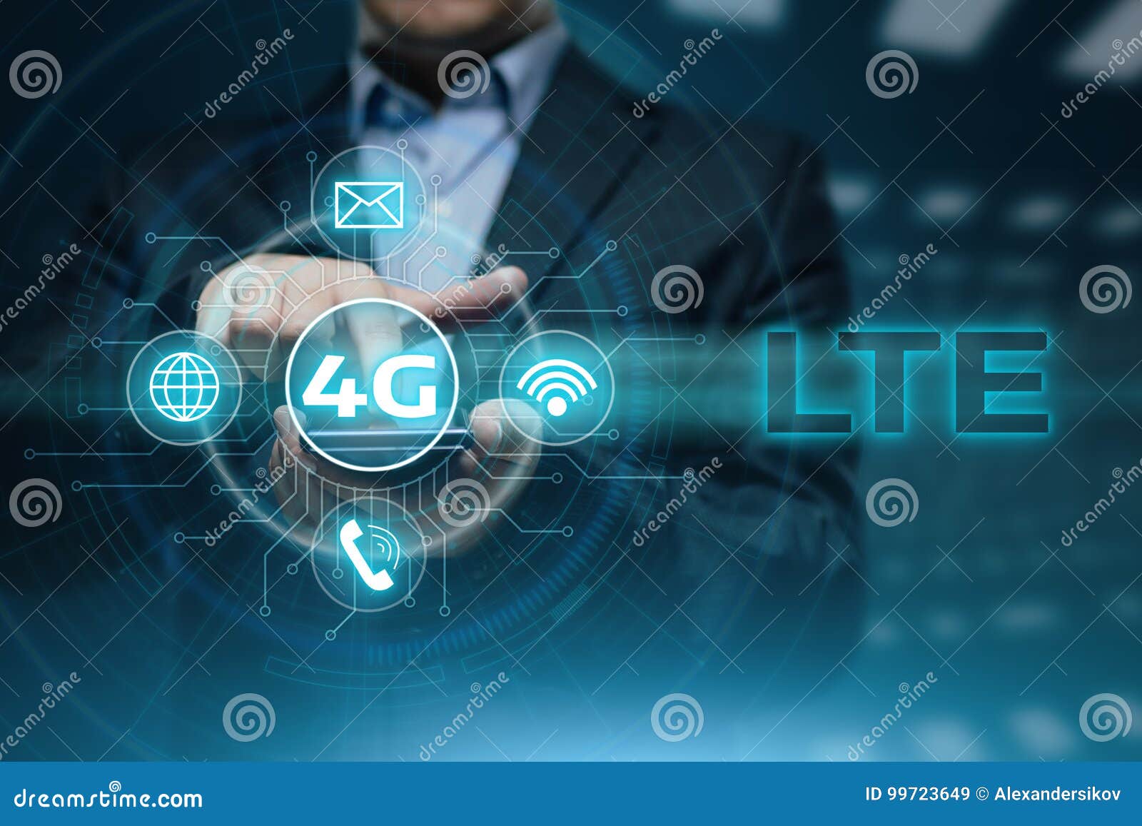 4G Network Internet Mobile Wireless Bsuiness Concept Stock Image ...