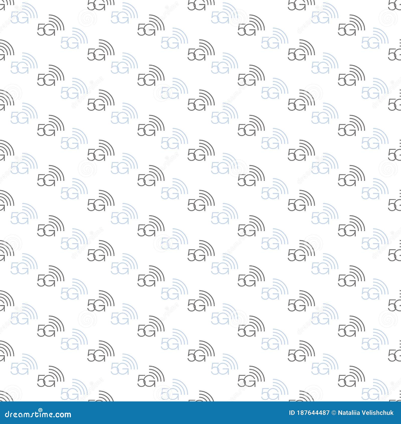 5G. Network Sign. Vector Pattern. Five Generation of Internet Symbol ...