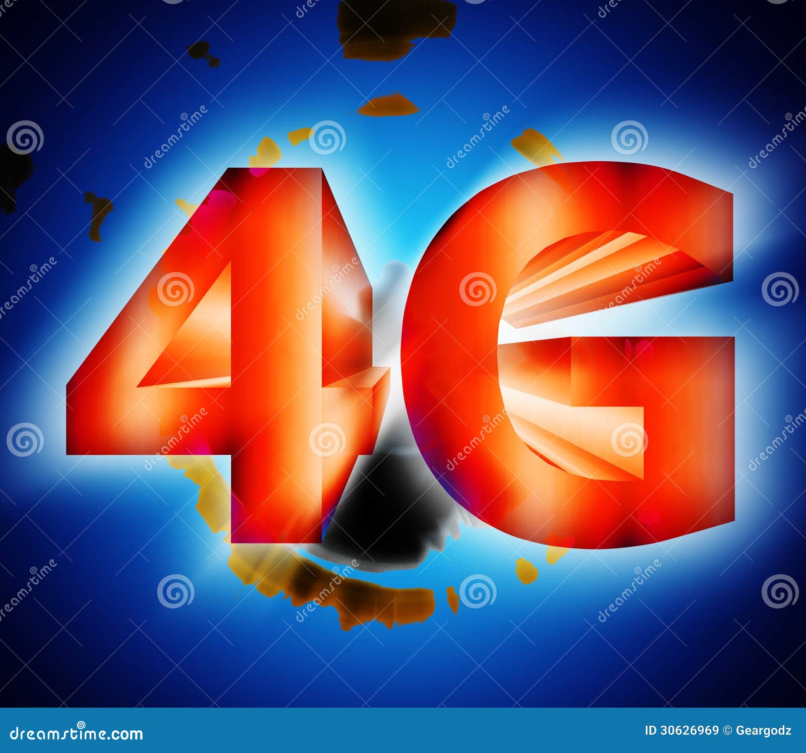 4G network symbol stock illustration. Illustration of cellphone - 30626969