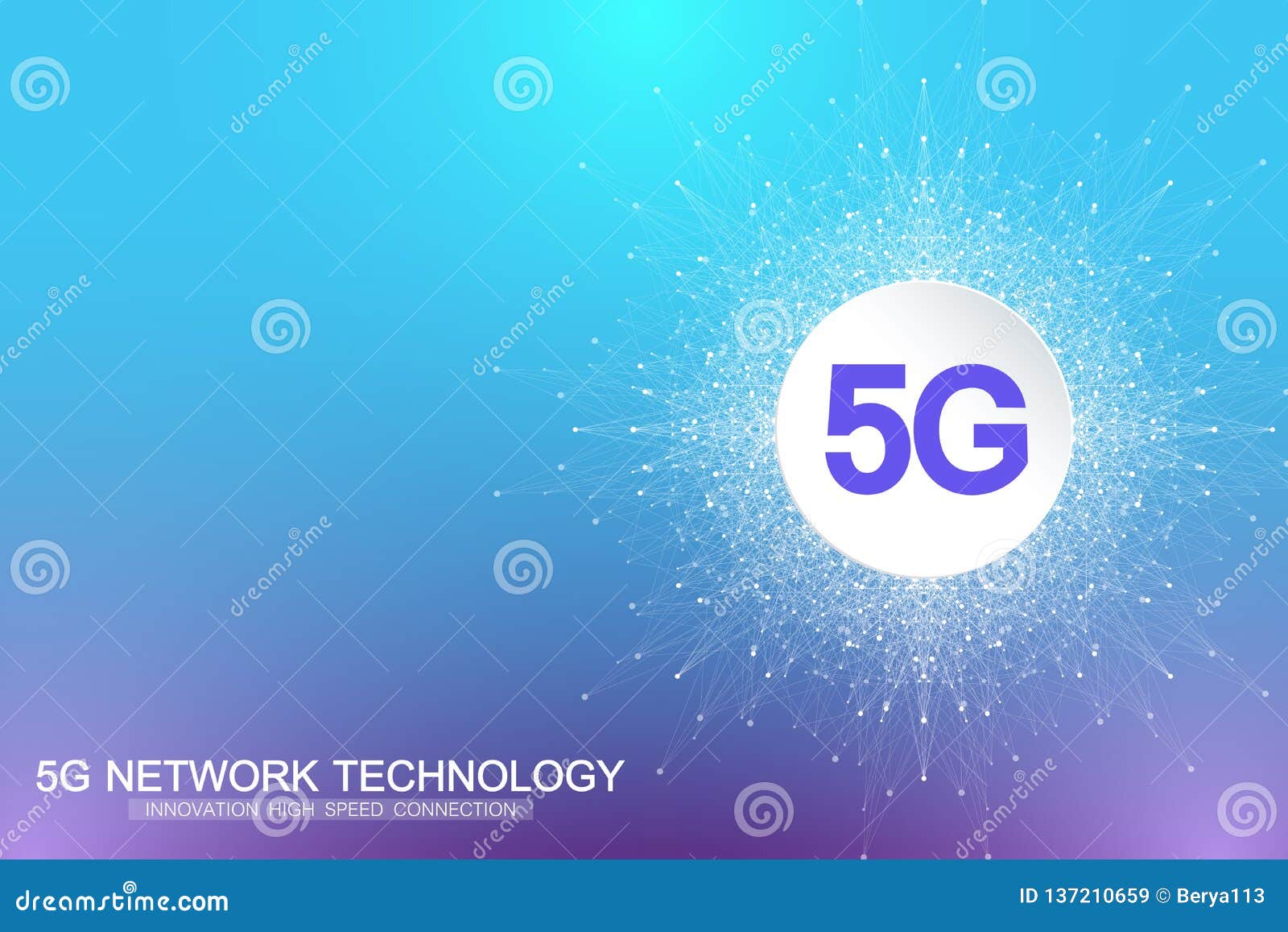 5G Network Wireless System and Internet Connection Background. 5G ...