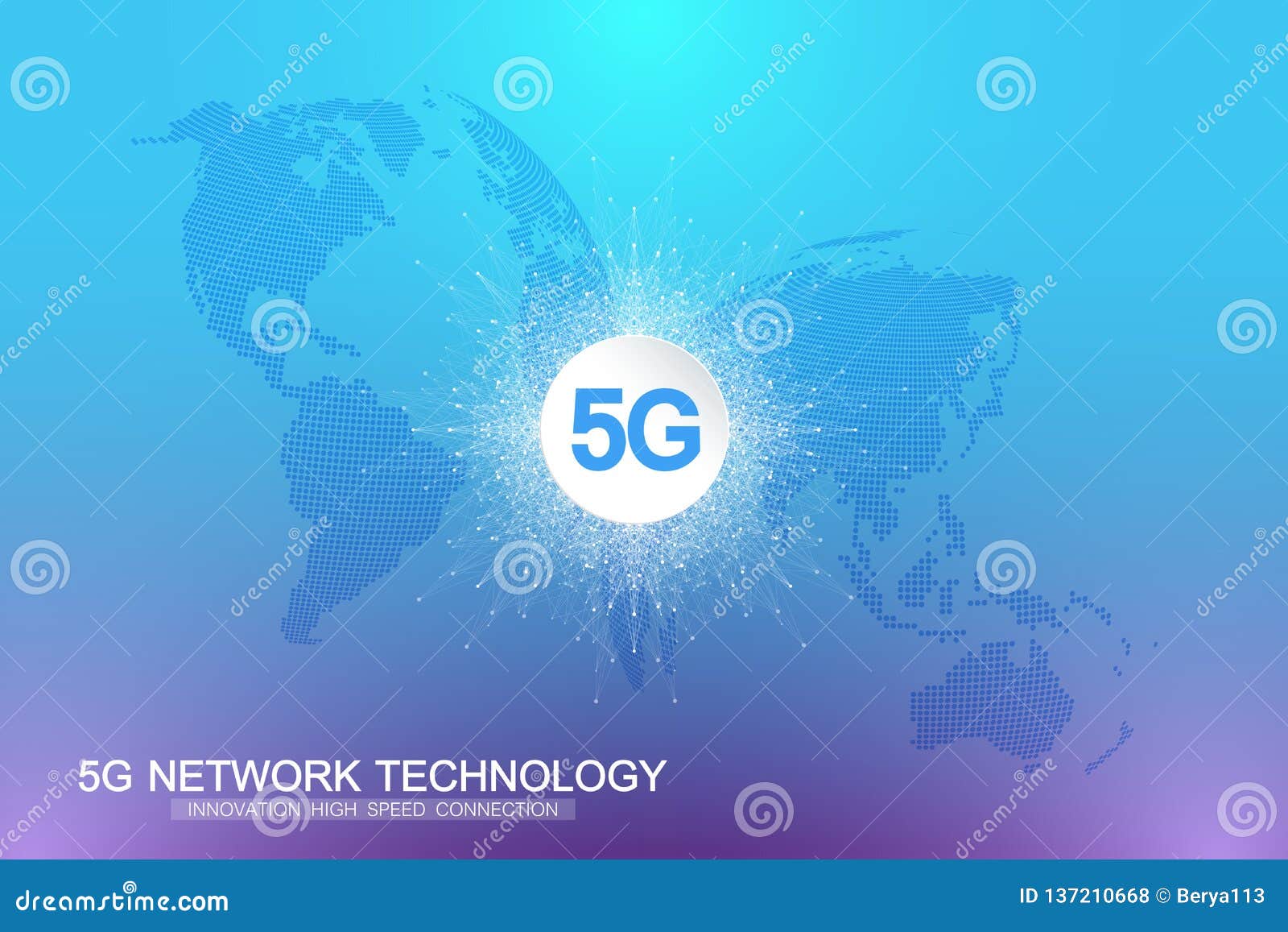 5G Network Wireless System and Internet Connection Background. 5G ...