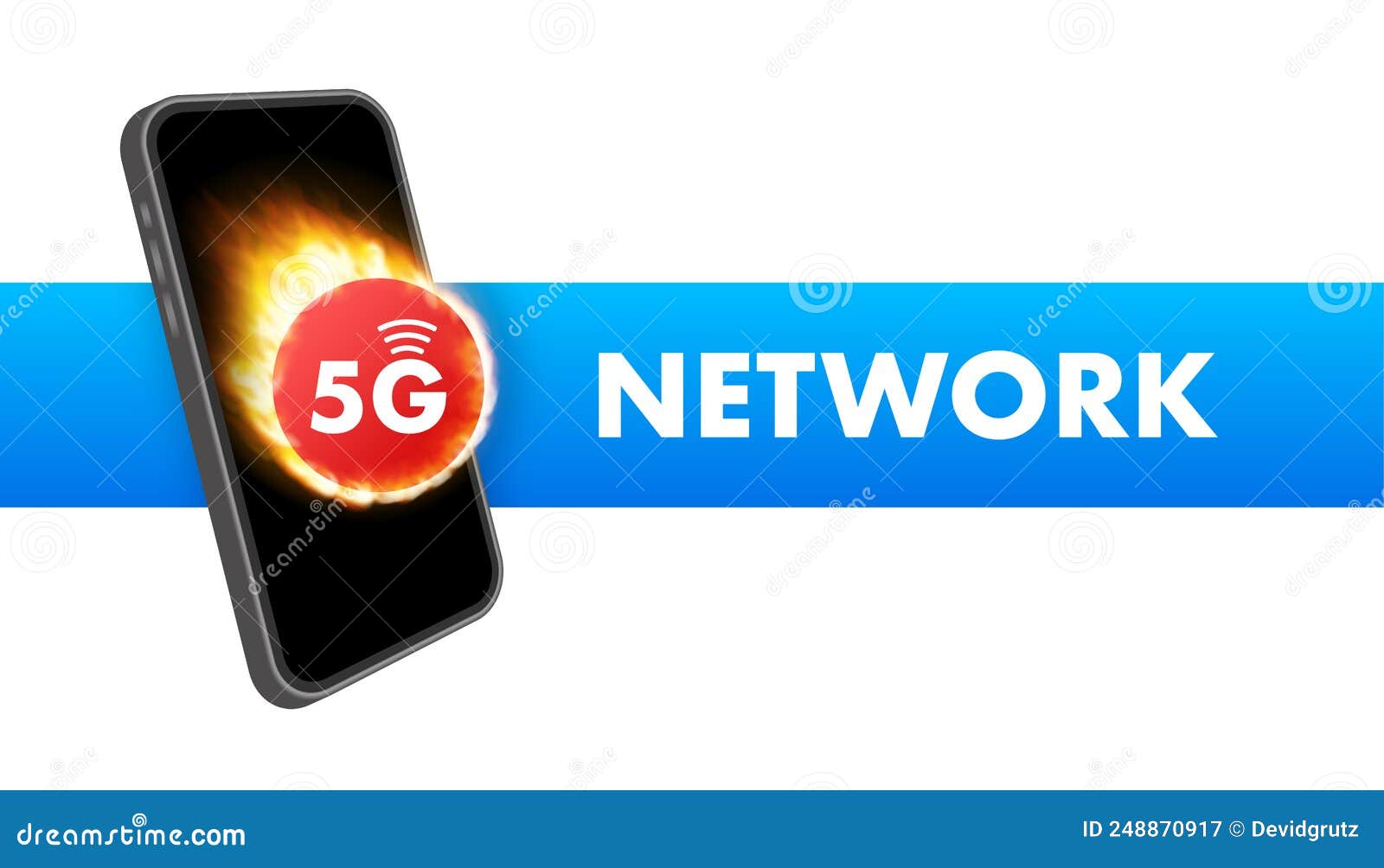 5G Network Wireless Systems and Internet. Communication Network Stock ...