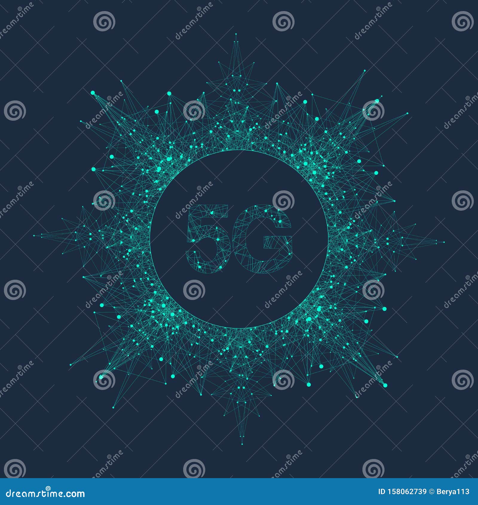 5G Network Wireless Systems and Internet Vector Illustration ...