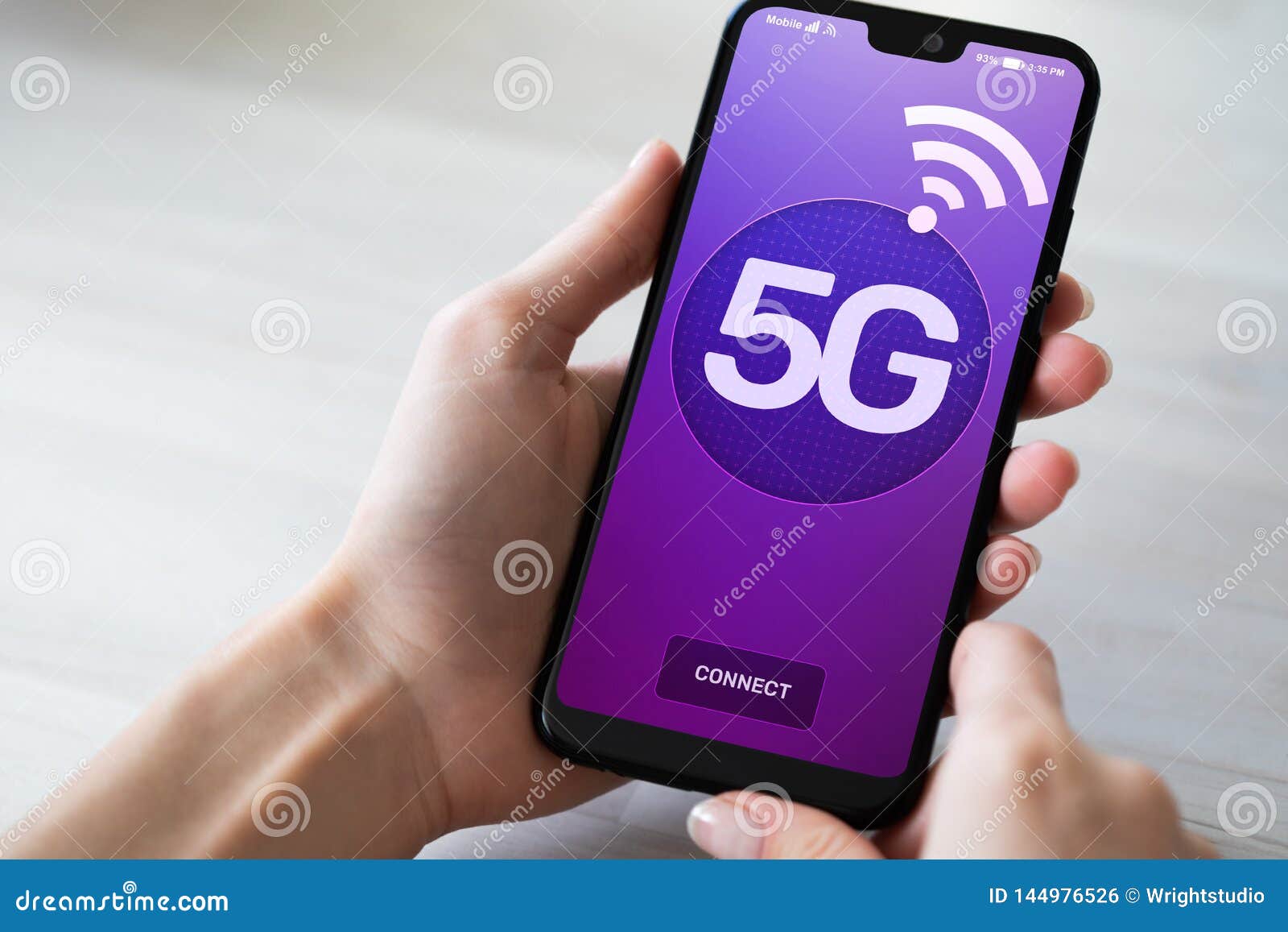 5G New Generation Fast Wireless Internet Connection.Communication ...