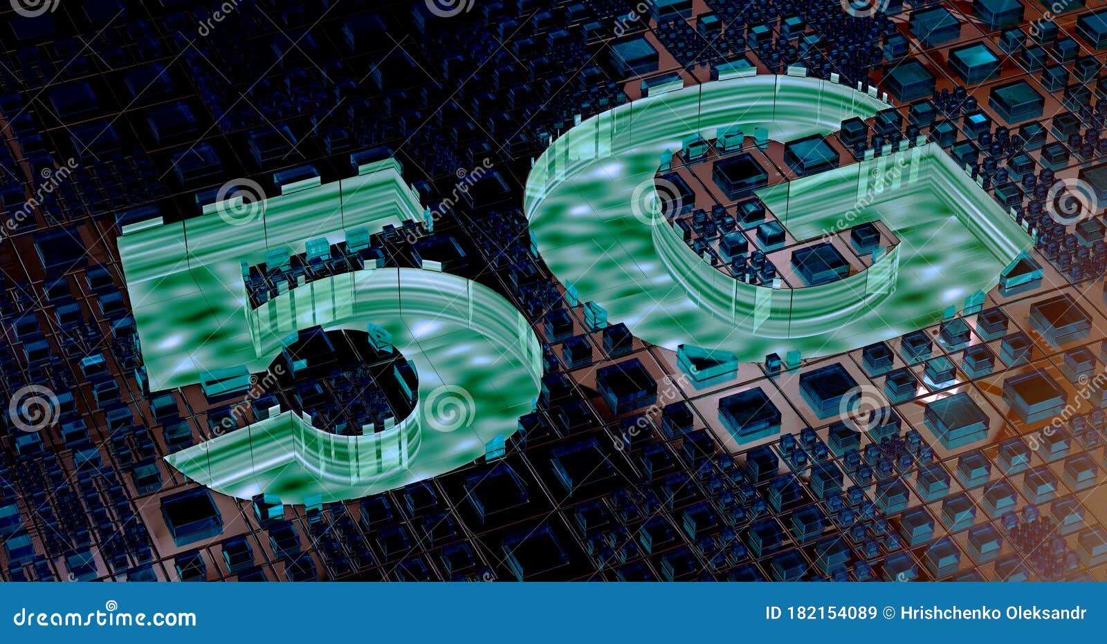 5g is the New Mobile Standard. Technophone Stock Illustration ...