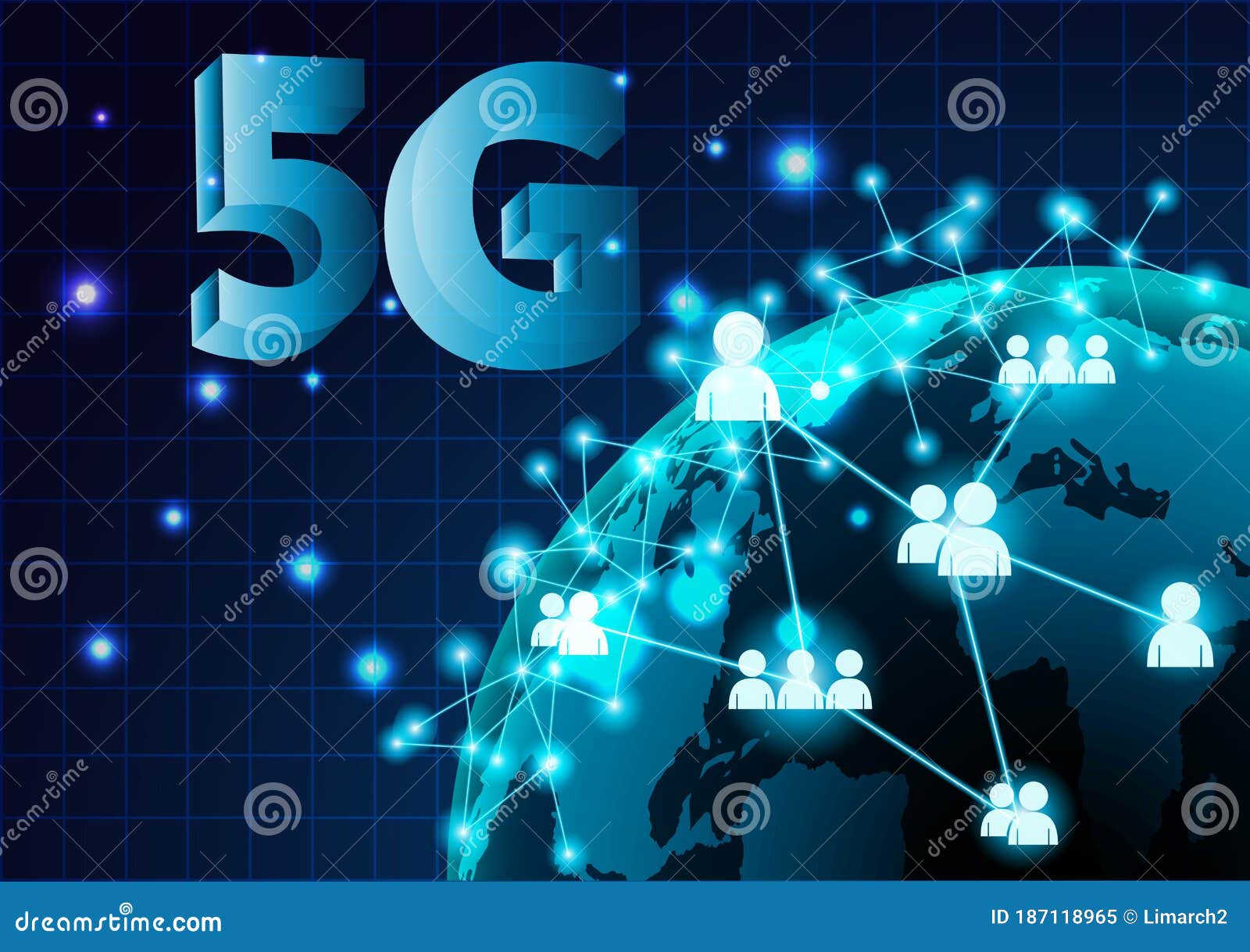 5G New Wireless Internet Wifi Connection. Stock Vector - Illustration ...