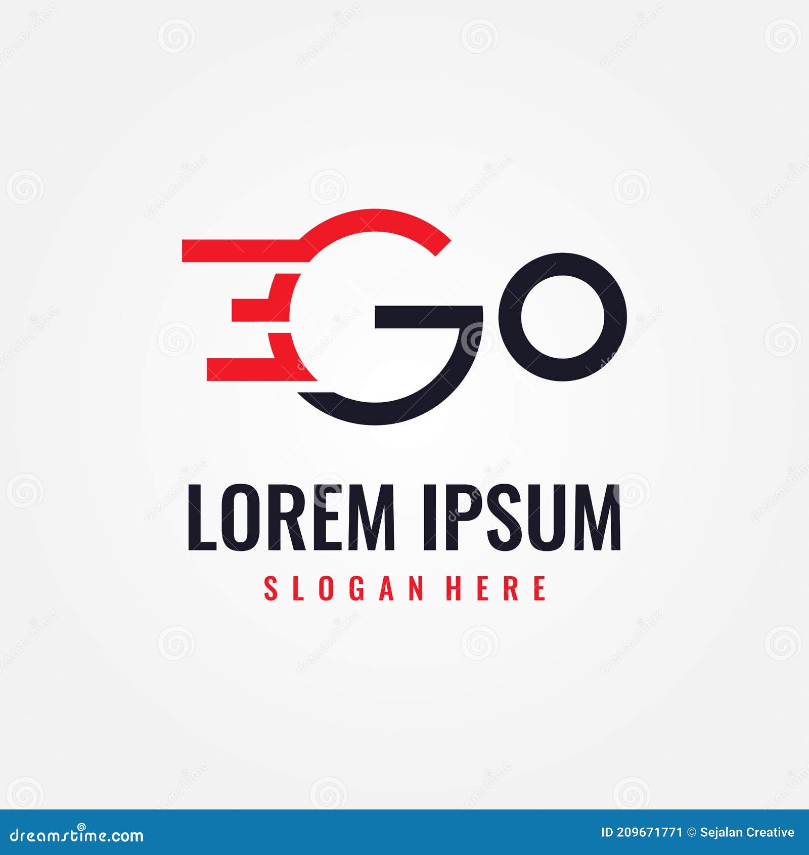 G and O logo vector stock vector. Illustration of icon - 209671771