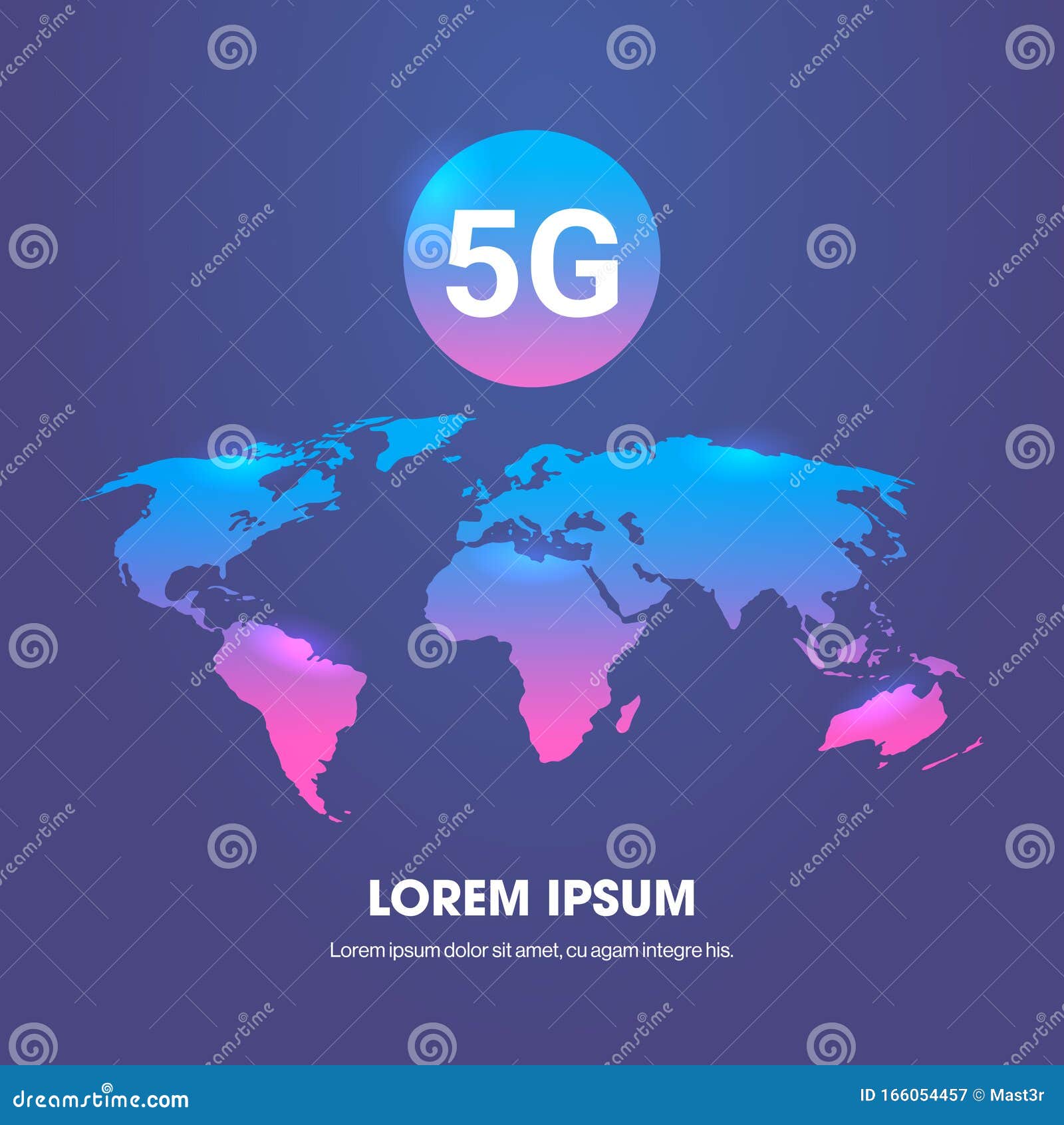 5G Online Communication Network Wireless Systems Connection Concept Fifth Innovative Generation ...