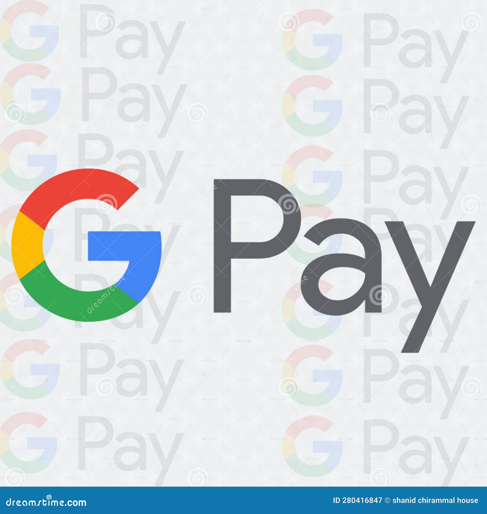 G pay logo isolated editorial photography. Illustration of font - 280416847