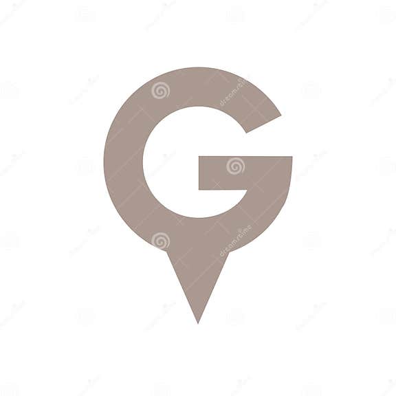 G pin logo stock vector. Illustration of simple, flat - 99647262