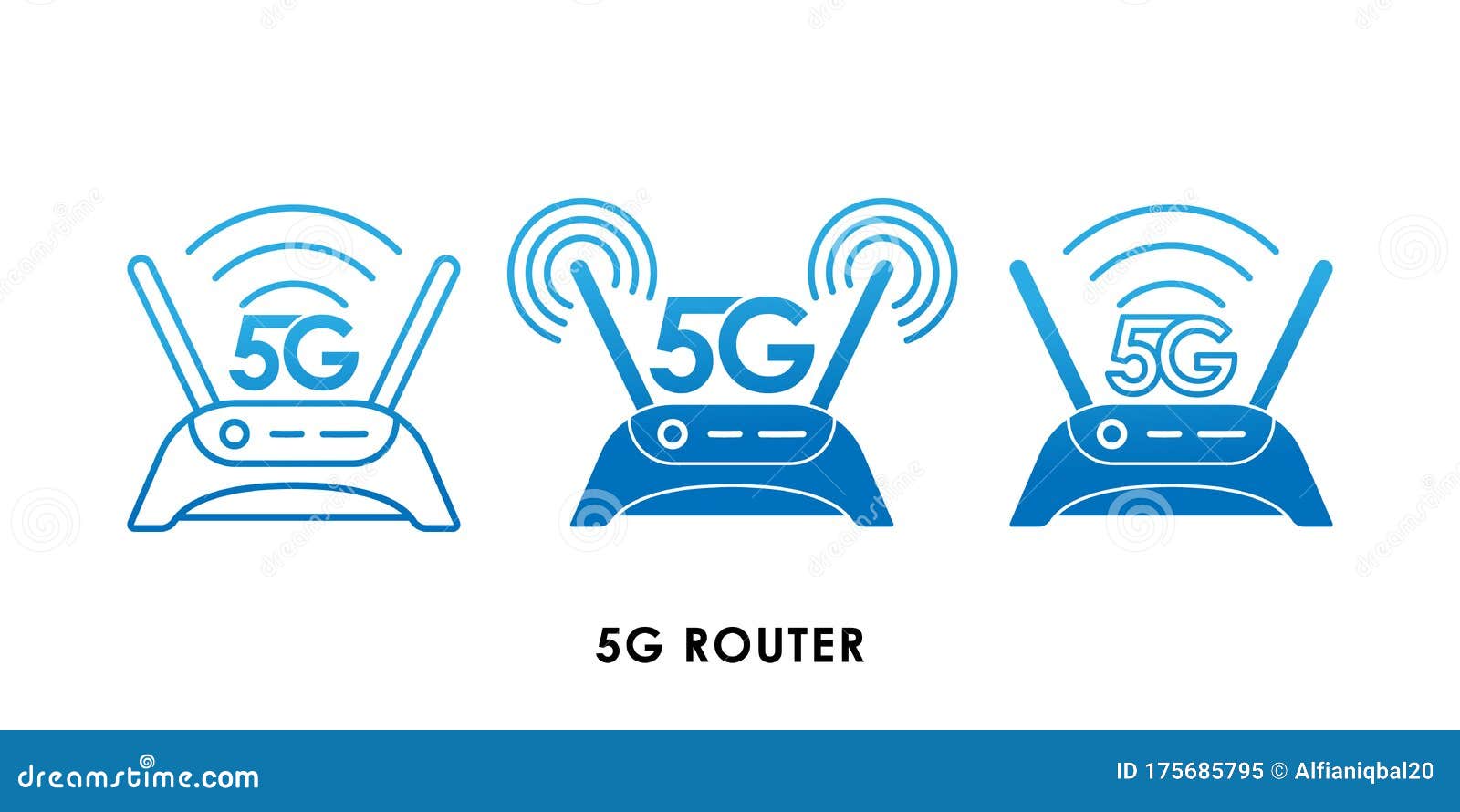 5G Router Icon Logo Vector Illustration. 5G Internet Connection Vector ...