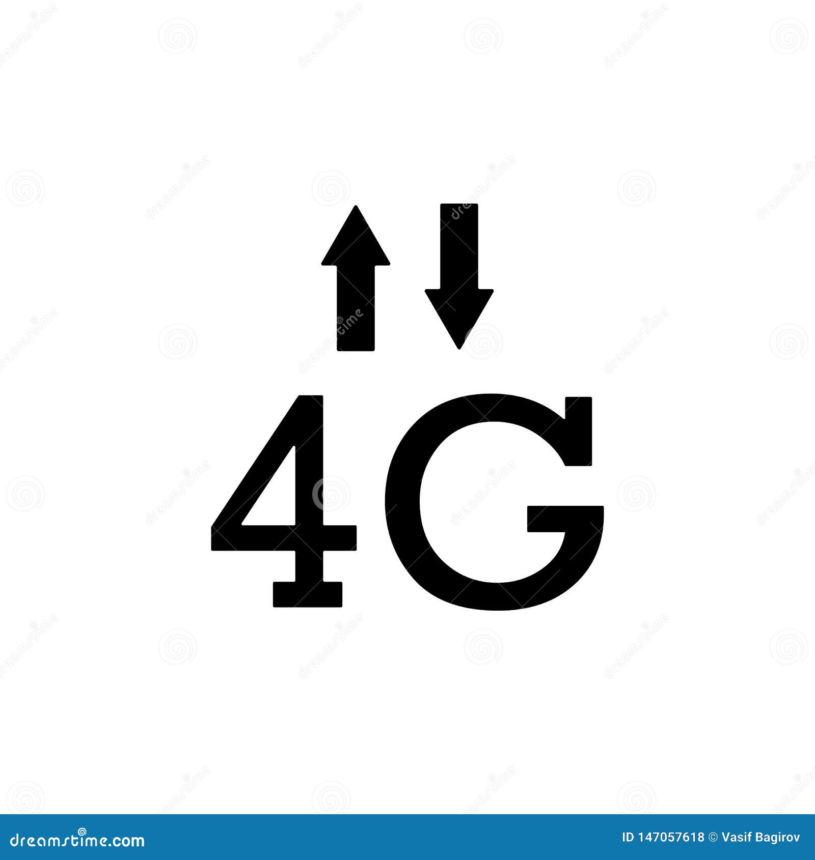 4g, Signal, Arrows Vector Icon. Simple Element Illustration from UI ...