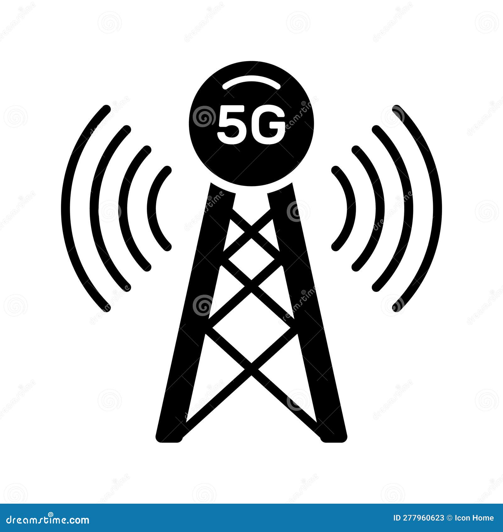 5G Signal Tower Vector Design in Modern Style, Easy To Use Icon Stock ...