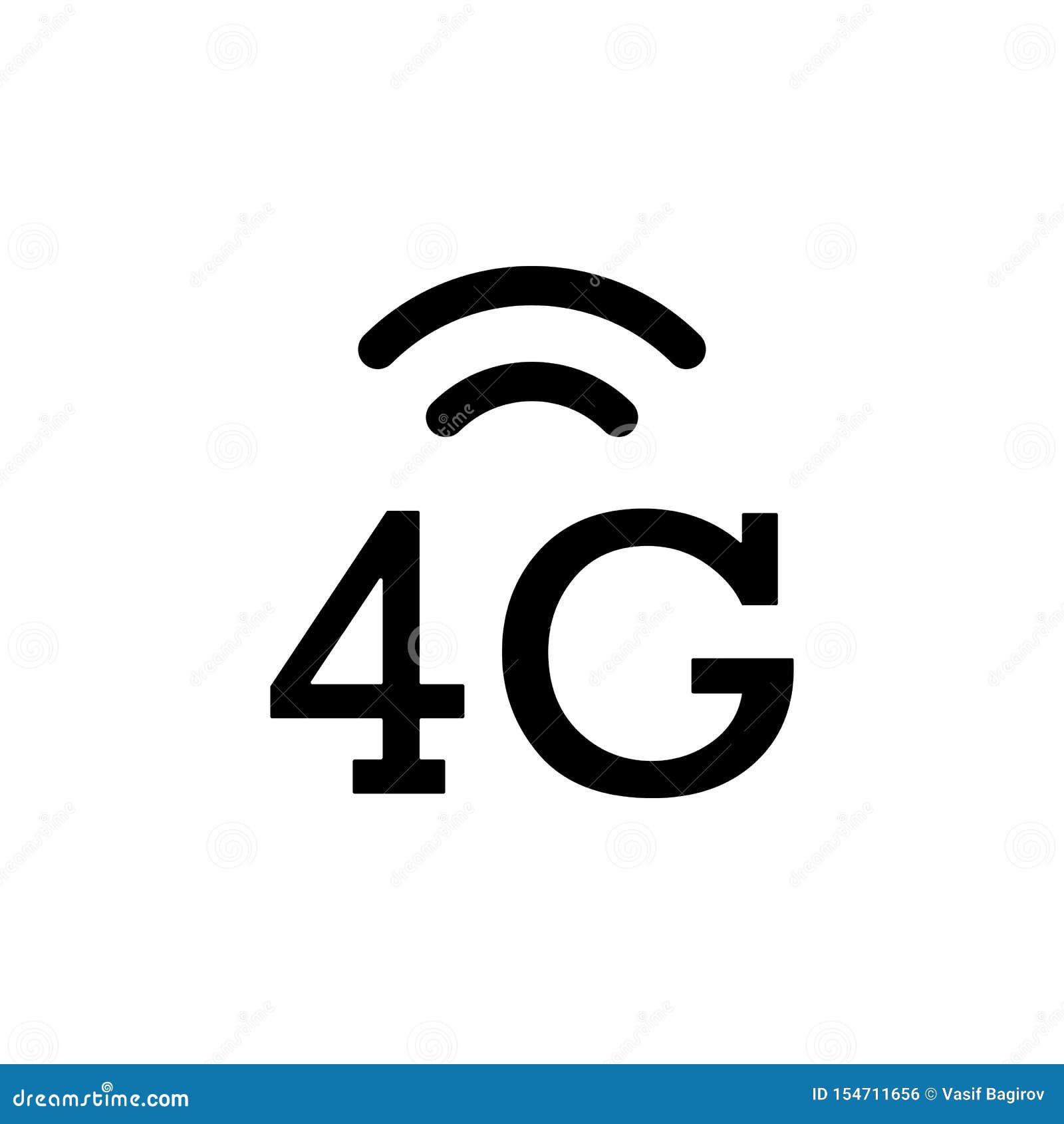 4g, Signal Vector Icon. Simple Element Illustration from UI Concept ...