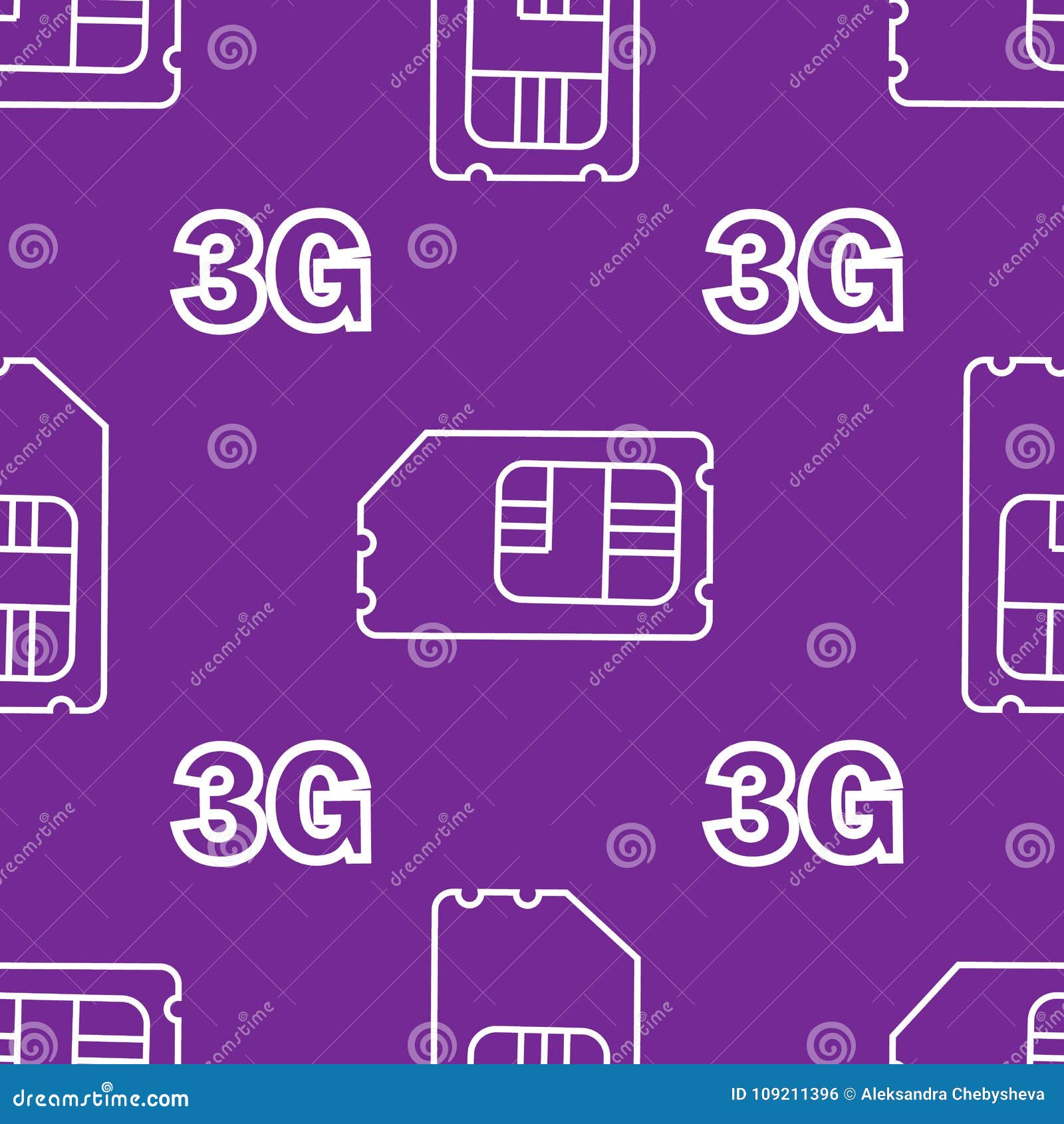3g Sim Card. Vector 3g SIM Cards Seamless Pattern on Background. Stock ...