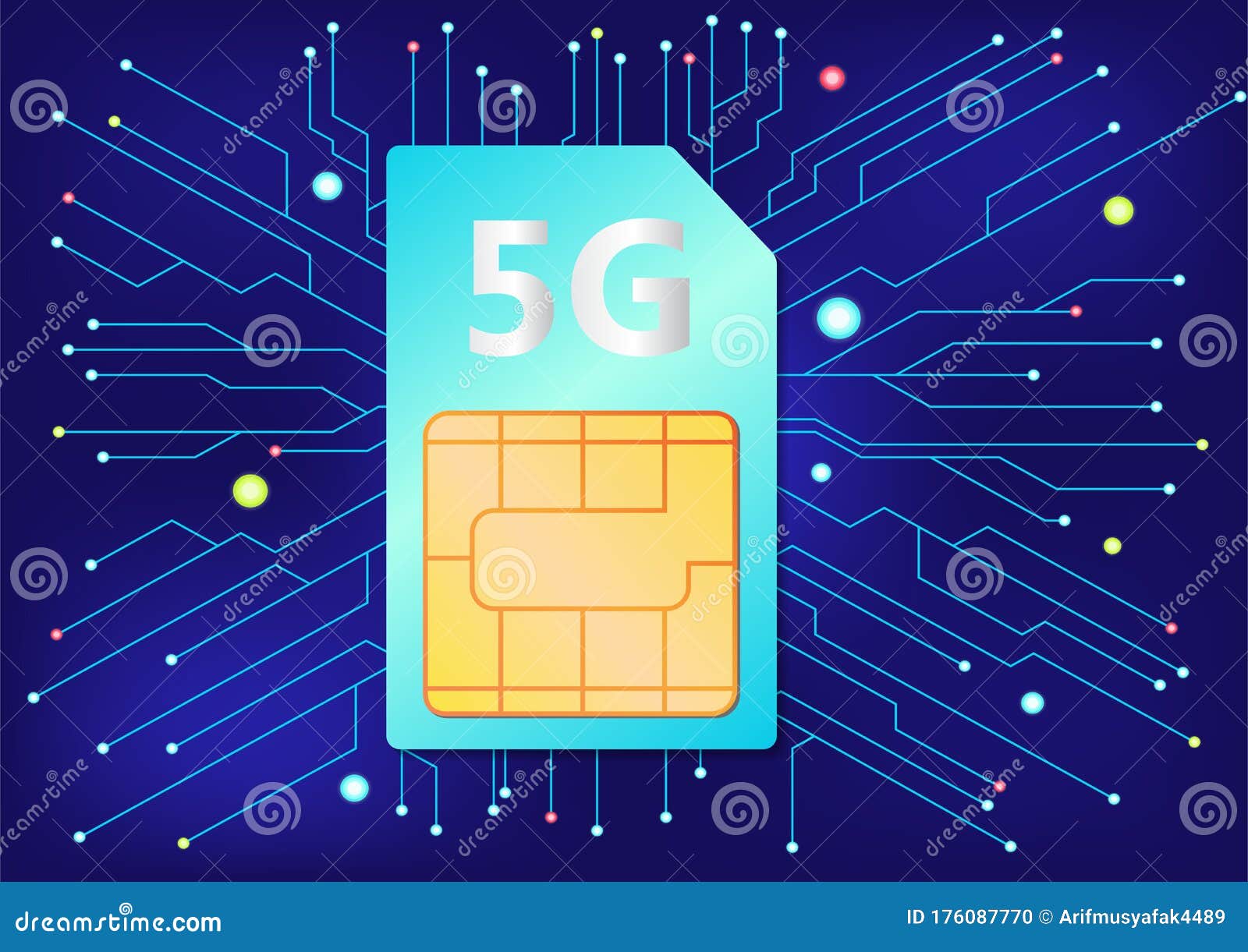 5G Sim Cards Vector Illustrations Stock Vector - Illustration of ...
