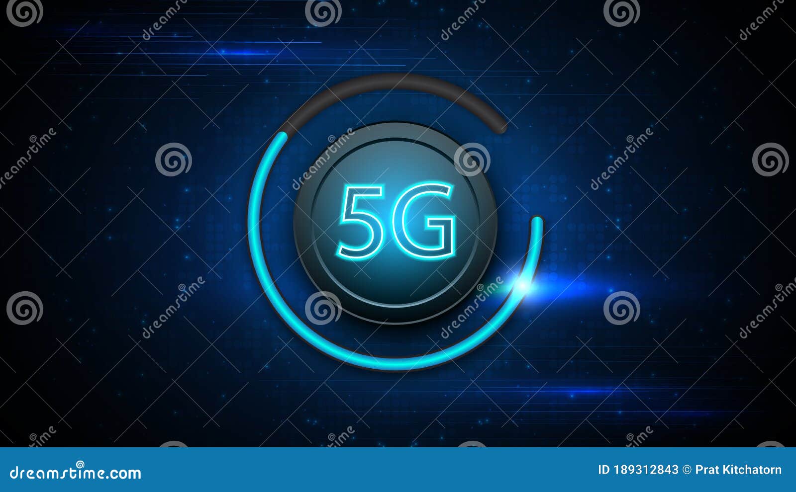 5G Speed Circuit Technology Background Stock Vector - Illustration of ...