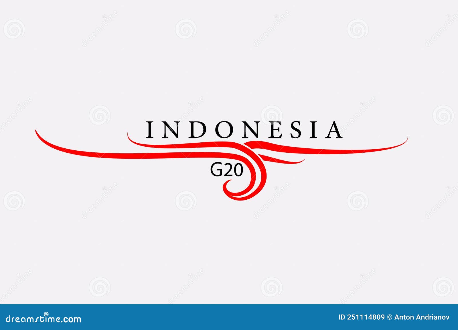 Lllustration of G20 2022 Summit. Vector Graphics and Design. Stock ...