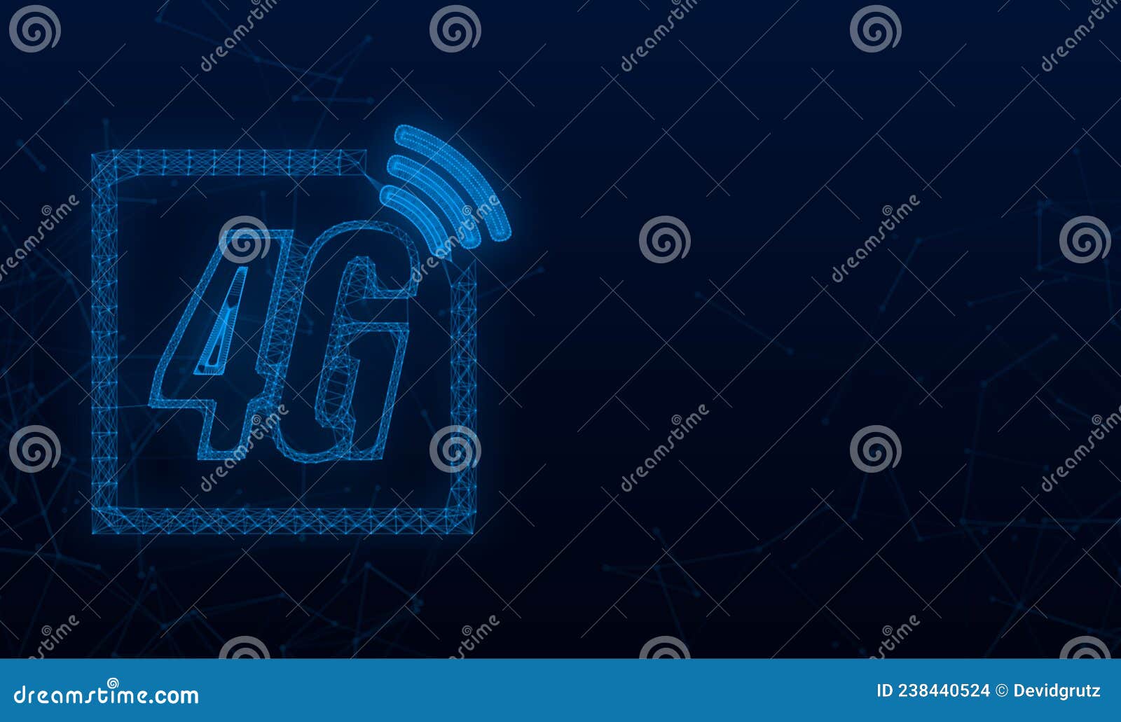 4G Symbol Isolated, Mobile Communication Technology and Smartphone ...