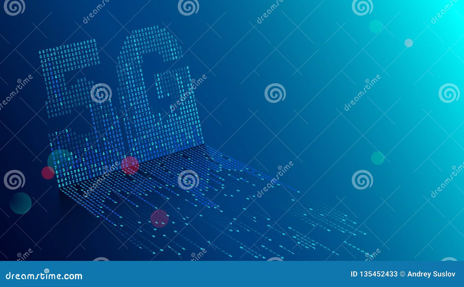 5G Technology Background. Digital Data As Digits Connected Each Other ...