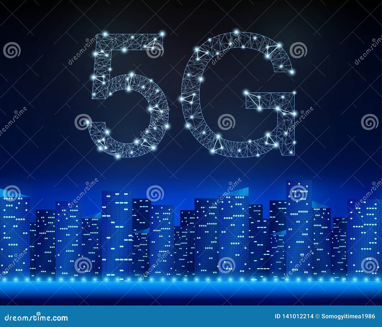 5G Technology background stock vector. Illustration of electronic ...