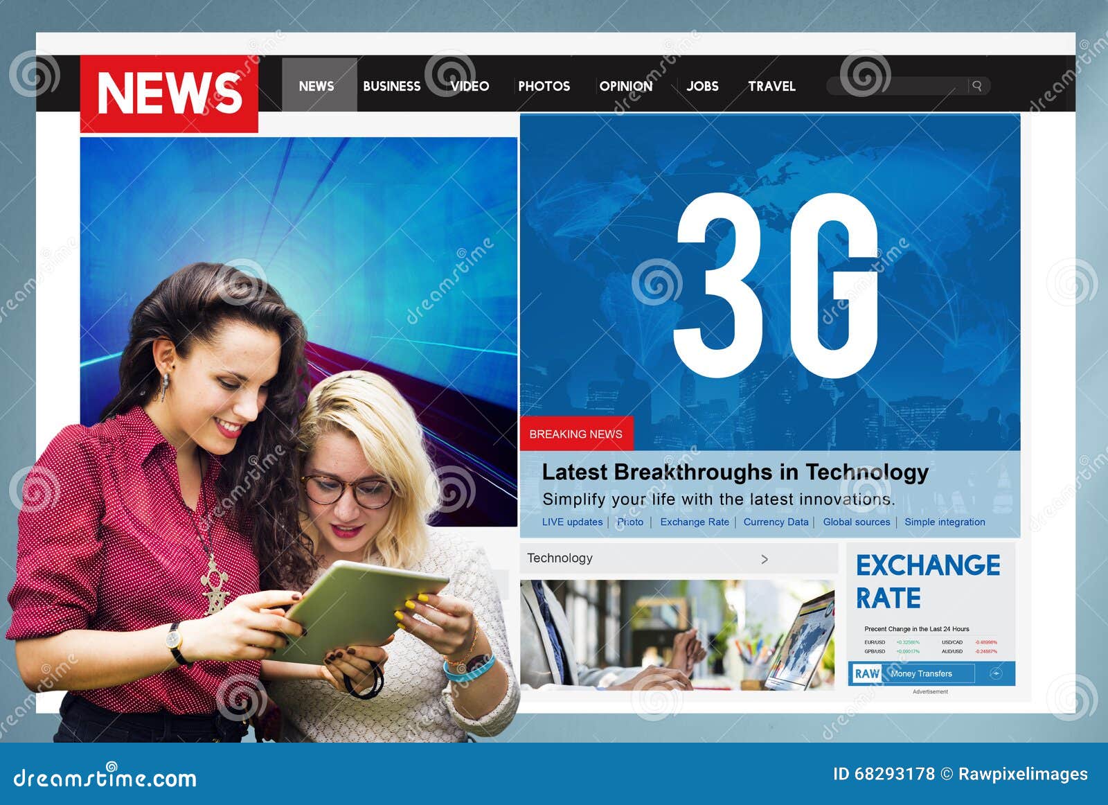 3G Technology Communication Networking Internet Online Concept Stock ...