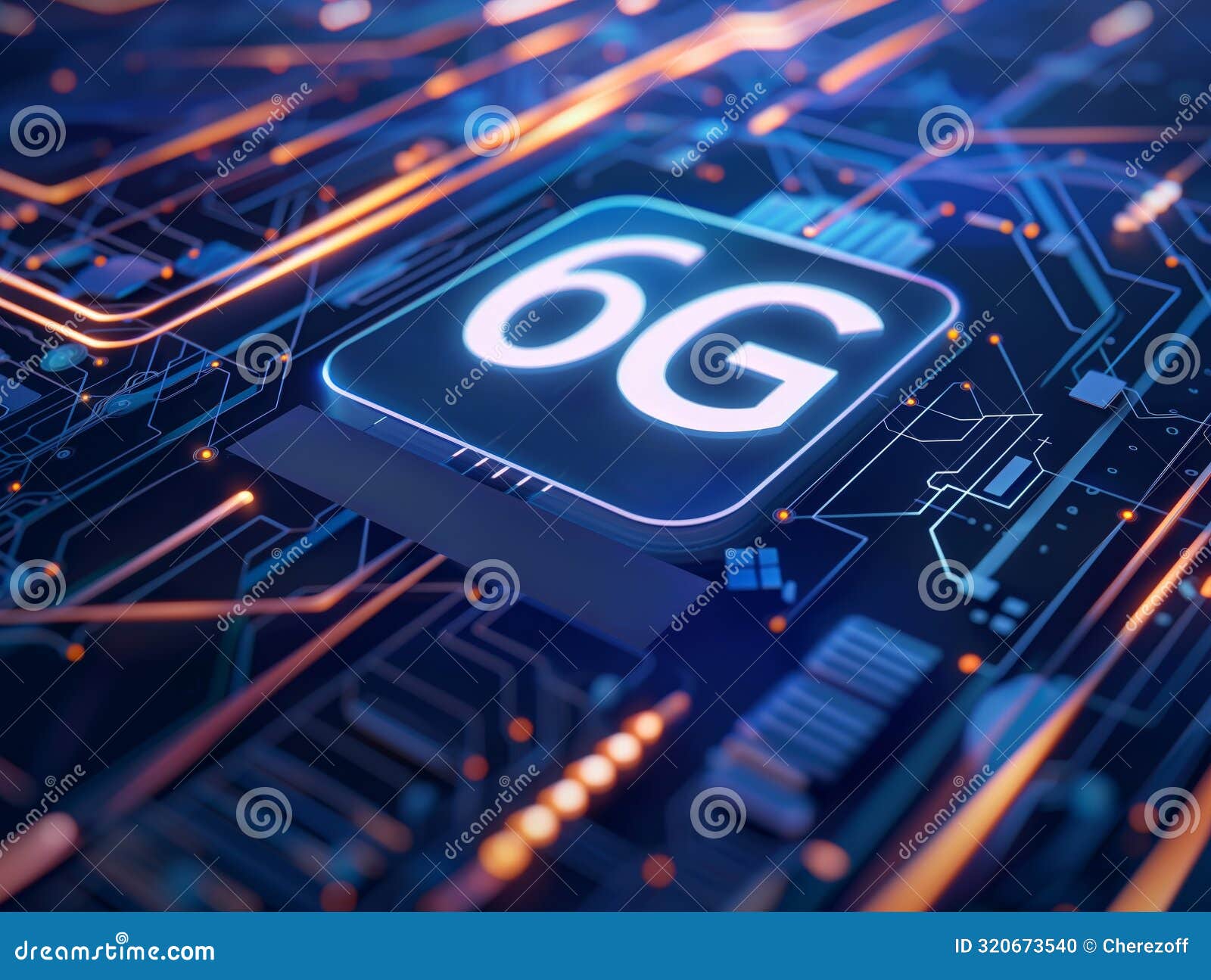 6G Technology Concept on Circuit Board Stock Photo - Image of ...