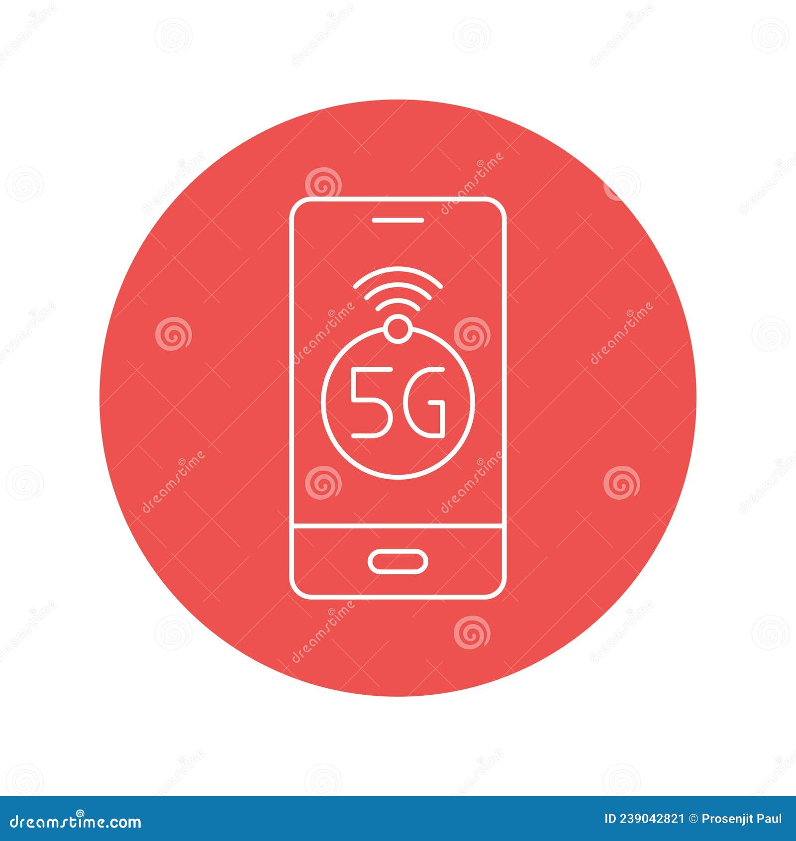 5G Technology Smart Mobile Icon Stock Vector - Illustration of vector ...