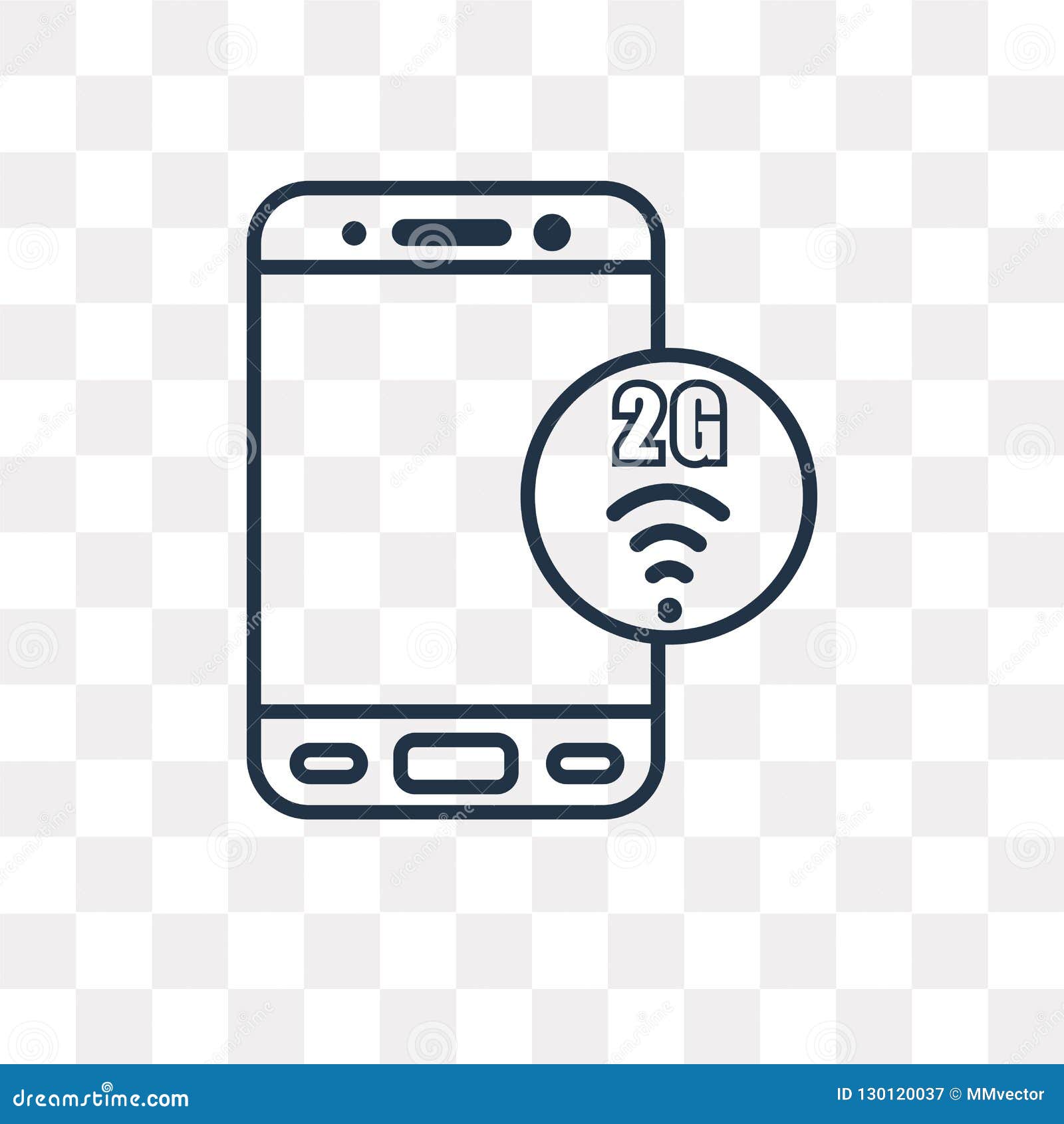 2g Vector Icon Isolated On Transparent Background, Linear 2g ...