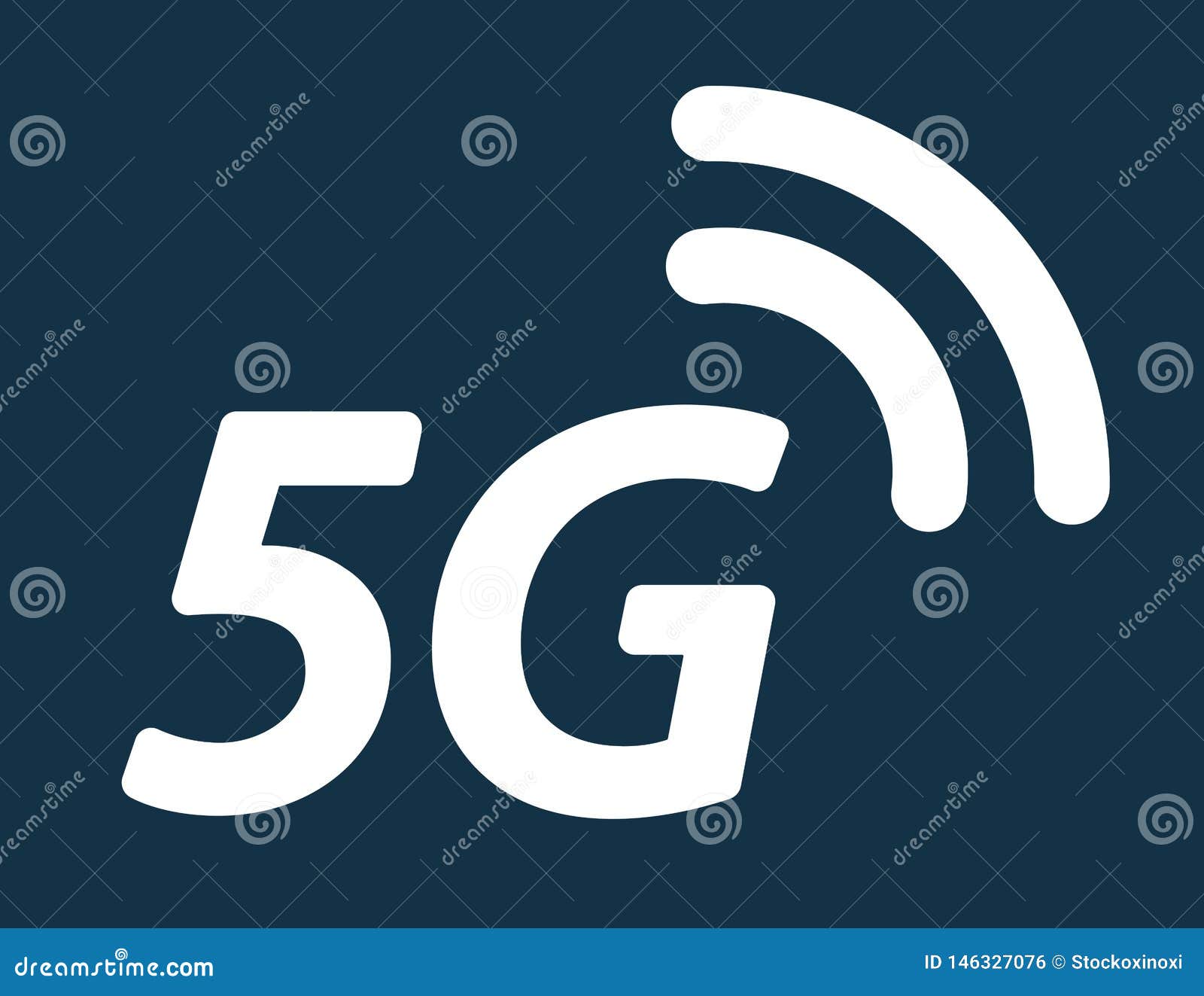 5G Vector Icon 5th Generation Mobile Wireless Internet Network ...