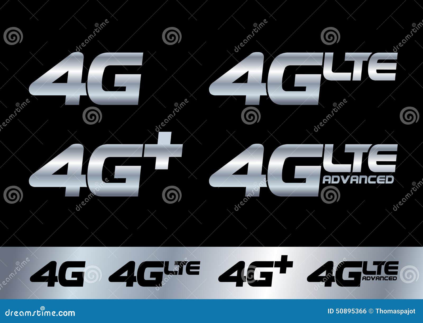 4G stock vector. Illustration of speed, communication - 50895366