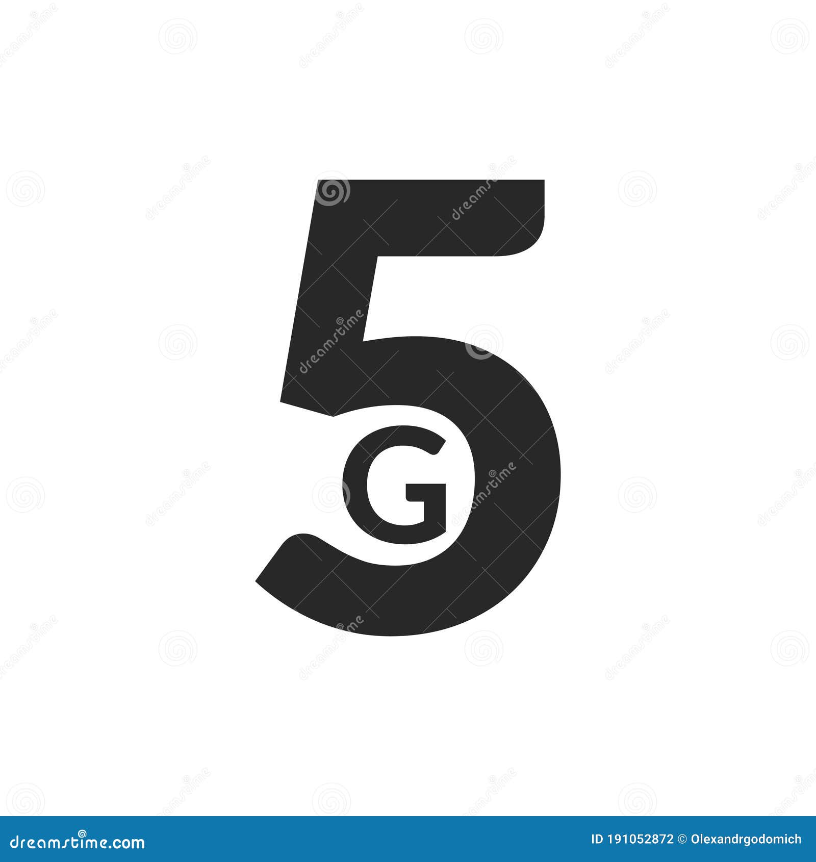 5G Vector Logo Template. Wireless 5th Generation Internet Network Stock ...